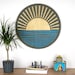 Geometric Sun Pattern Wall Art ,round Wall Art , Circle Wood Wall Art ...