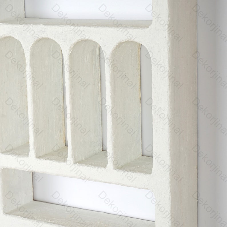 Concrete Texture Effect Curiosities Shelf,oddities Display,wall Shrine ...