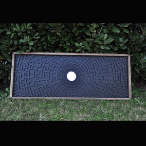 Wood Maze Wall Art, Wall Art Long Maze Wood Wall Decor,bedroom Wall ...