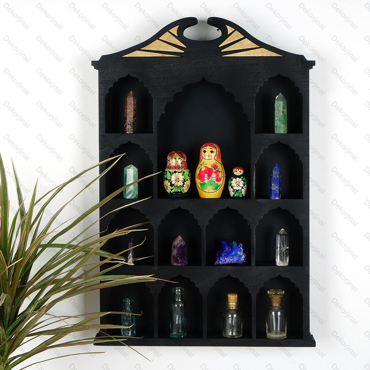 Old Nish Style Crystal Wall Shelf, Halloween Decor, Halloween Wall ...