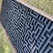 Wood Maze Wall Art Wall Art Long Maze Wood Wall Decorbedroom - Etsy