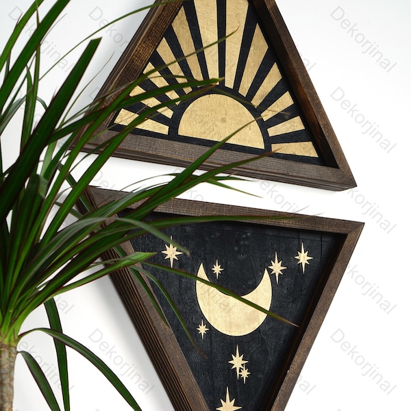 Sun and Moon Wall Art - Etsy