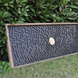 Wood Maze Wall Art, Wall Art Long Maze Wood Wall Decor,bedroom Wall ...