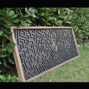 Wood Maze Wall Art, Wall Art Long Maze Wood Wall Decor,bedroom Wall ...