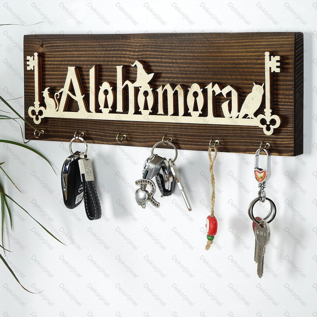 Solid Wood Alohomora Key Holder, Alohomora Key Rack ,alohomora Key ...
