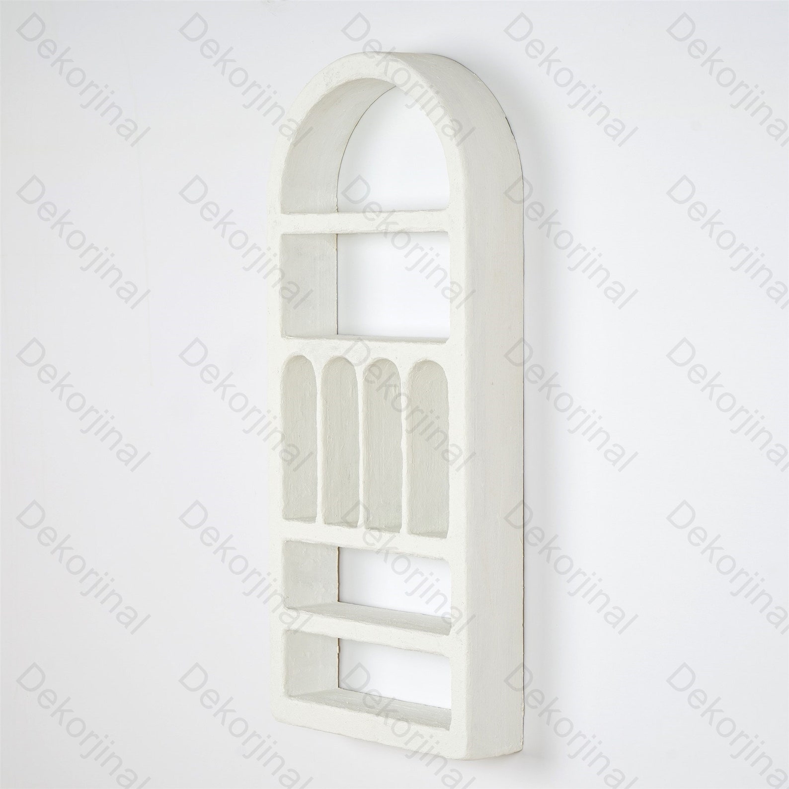 Concrete Texture Effect Curiosities Shelf,oddities Display,wall Shrine ...