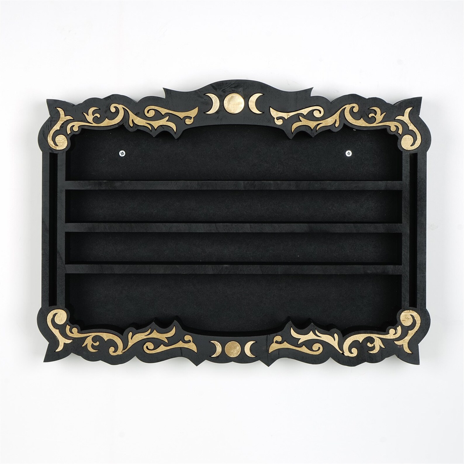 Wooden Altar Crystal Display Gothic Wall Shelf Crystal Wall - Etsy