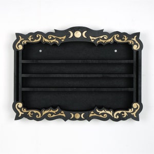 Wooden Altar Crystal Display Gothic Wall Shelf Crystal Wall - Etsy