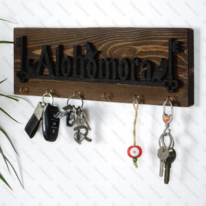 Solid Wood Alohomora Key Holder, Alohomora Key Rack ,alohomora Key ...