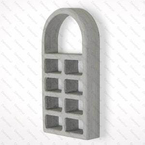 Concrete Effect Curiosities Shelf,oddities Display,wall Shrine,wall ...