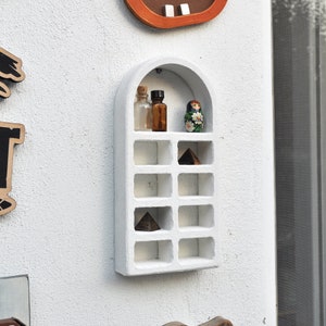 Concrete Effect Curiosities Shelf,oddities Display,wall Shrine,wall ...