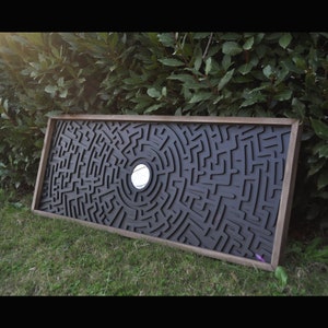 Wood Maze Wall Art, Wall Art Long Maze Wood Wall Decor,bedroom Wall ...