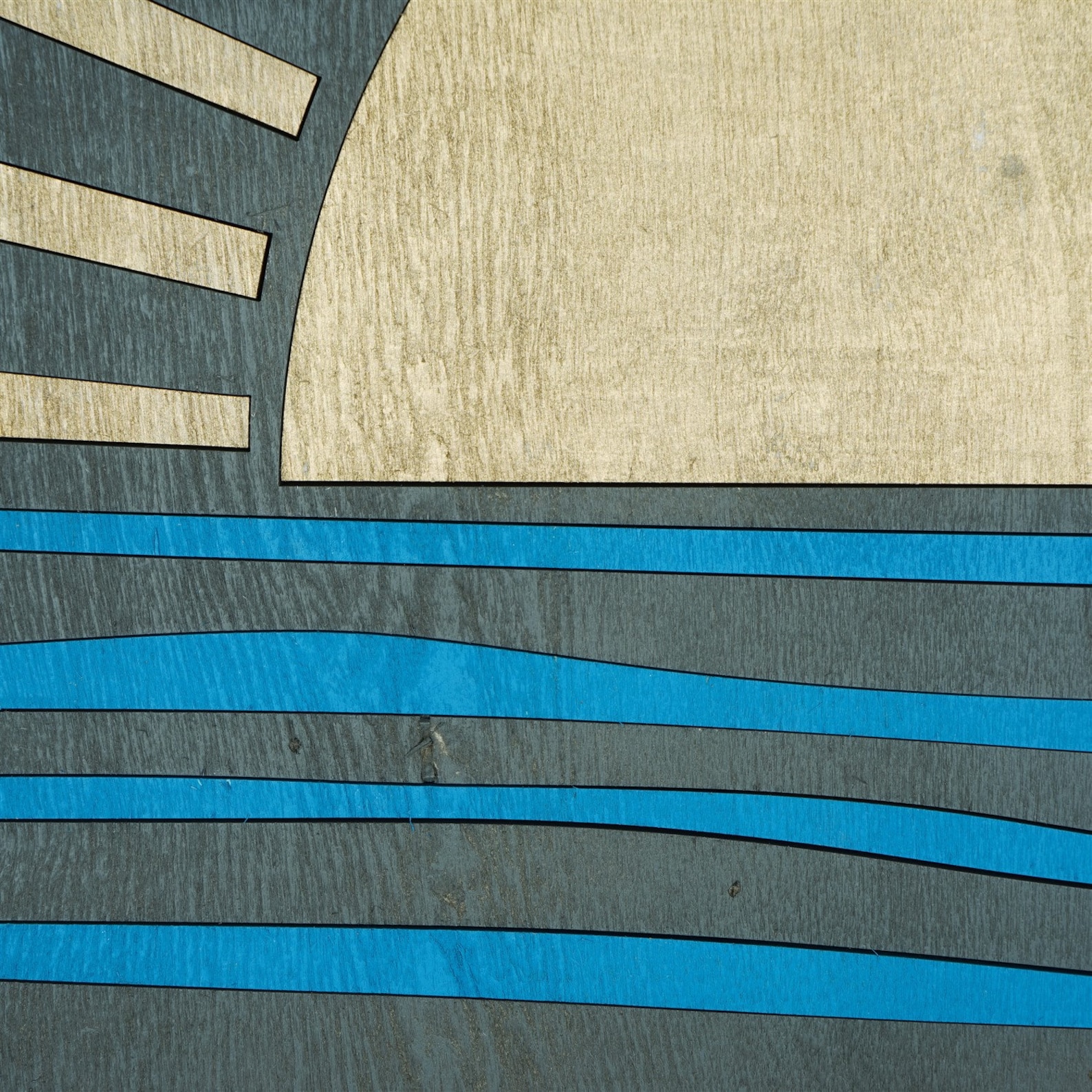 Geometric Sun Pattern Wall Art ,round Wall Art , Circle Wood Wall Art ...