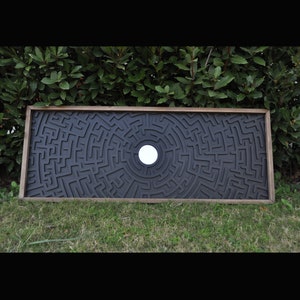 Wood Maze Wall Art, Wall Art Long Maze Wood Wall Decor,bedroom Wall ...