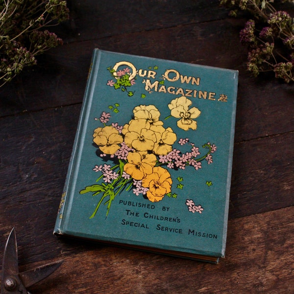 Antique Floral Cover Book - Etsy