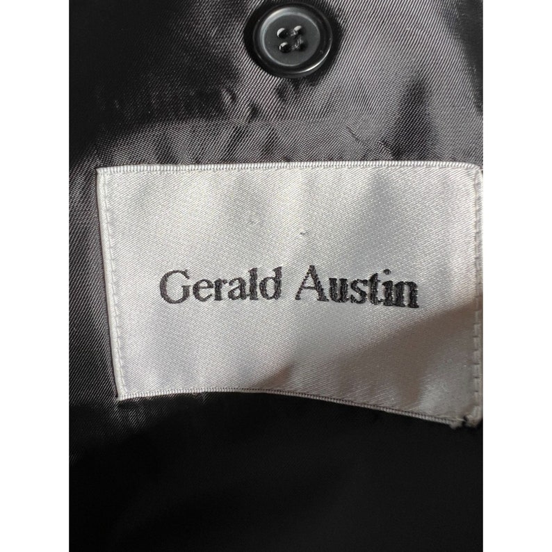 Gerald Austin Vintage Tuxedo Jacket 46R Black Polyester Wool Blend - Etsy