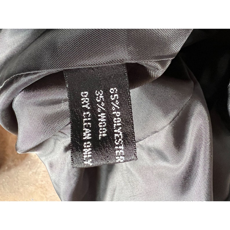 Gerald Austin Vintage Tuxedo Jacket 46R Black Polyester Wool Blend - Etsy