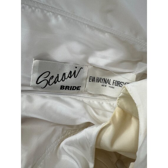 Vintage Scaasi Bride Wedding Dress Off-Shoulder Satin… - Gem