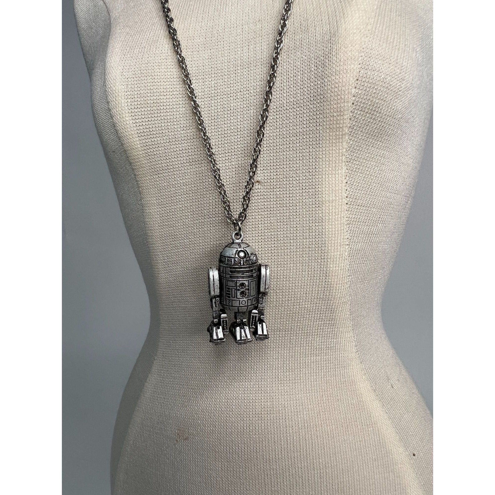 20th Century Fox Vintage Retro R2d2 Star Wars Necklace Silver - Etsy