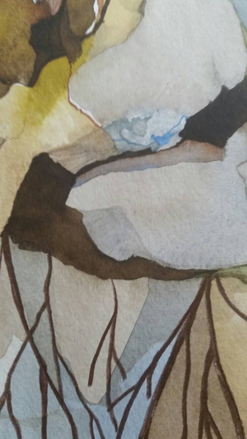 Untethered Series "seeking Roots" Unframed Original Mixed Media ...
