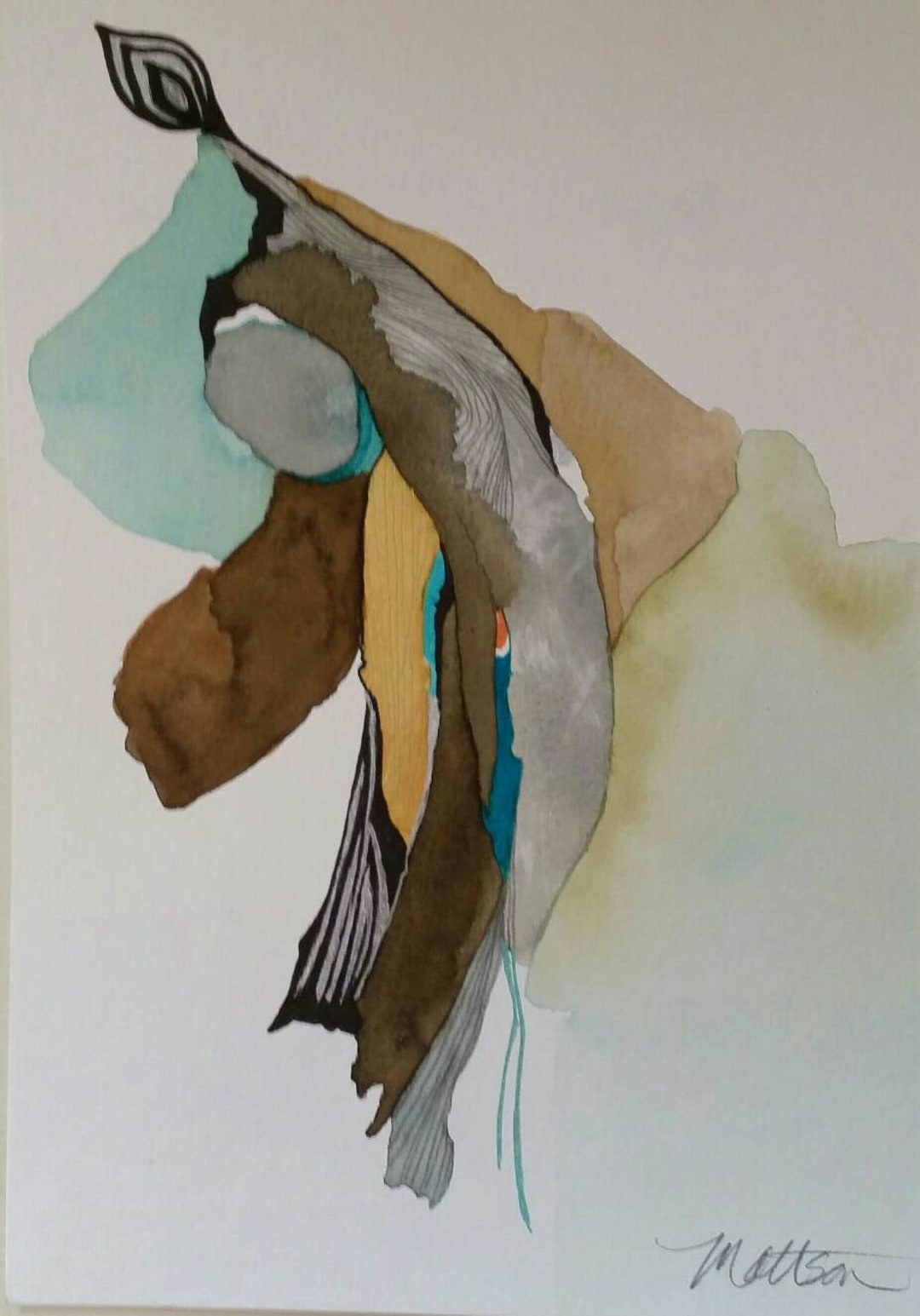 Untethered Series "just Take a Look, so There! " Unframed Original ...