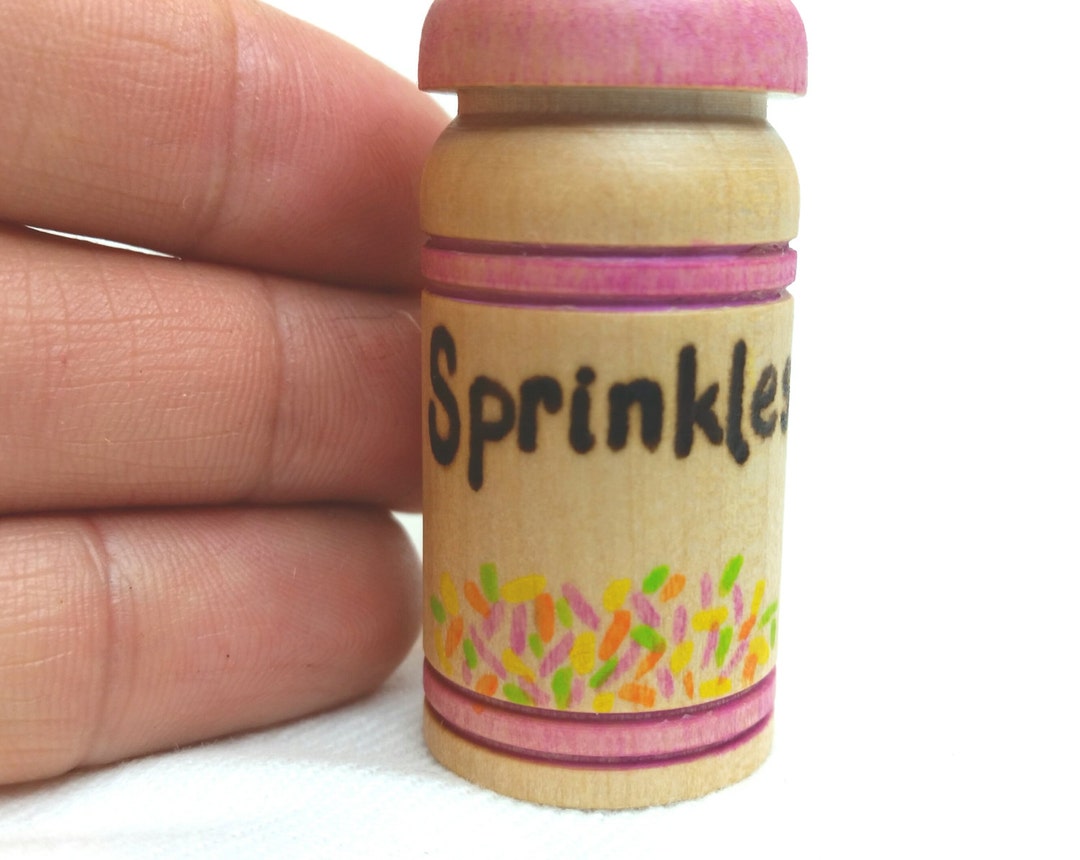MADE TO ORDER, Wooden Sprinkle Shaker Toy, Wooden Sprinkles, Wooden ...