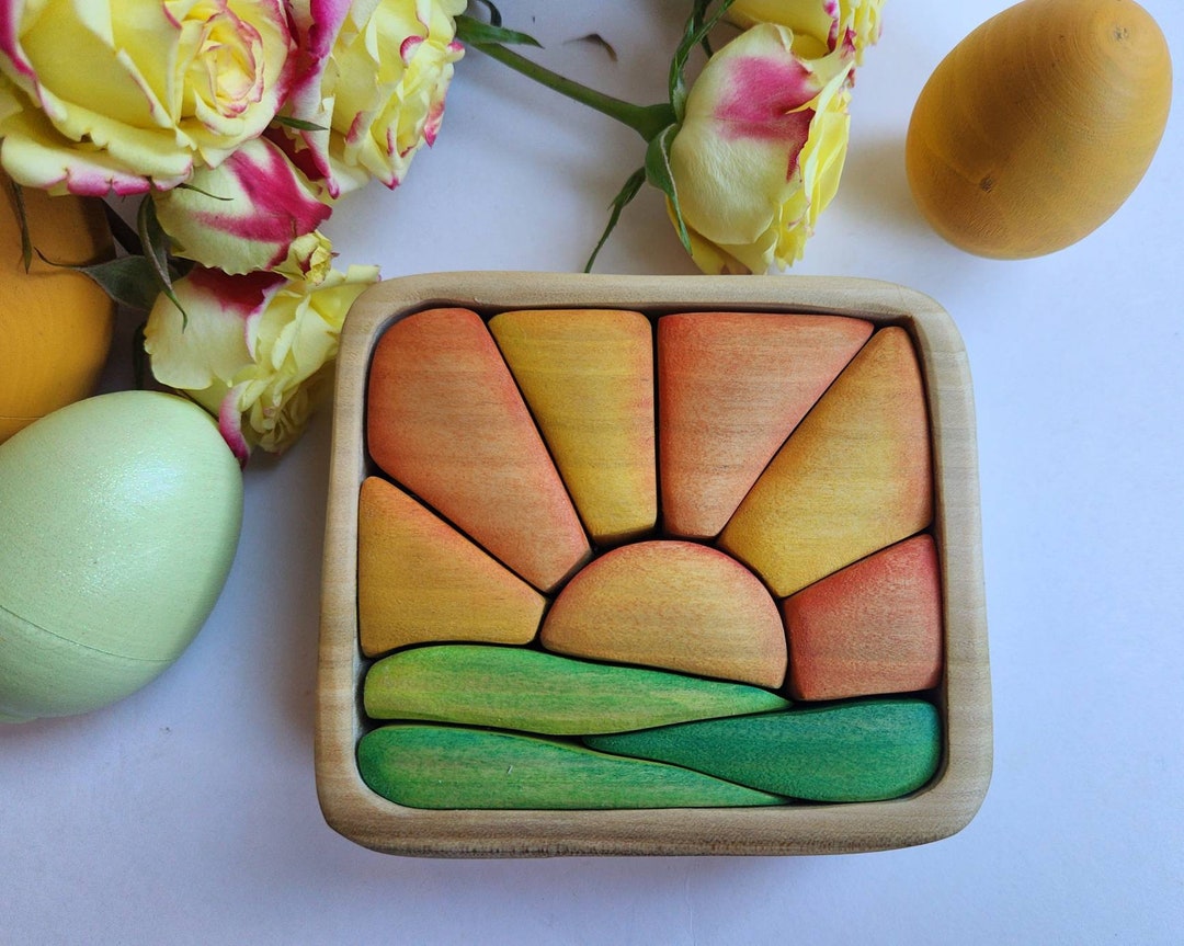 MADE TO ORDER, Small Sunshine Puzzle, Handcrafted, Scroll Saw Puzzle ...