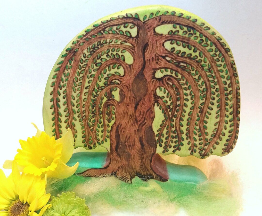 Made to Order, Weeping Willow Wooden Tree, Waldorf Nature Table Decor ...