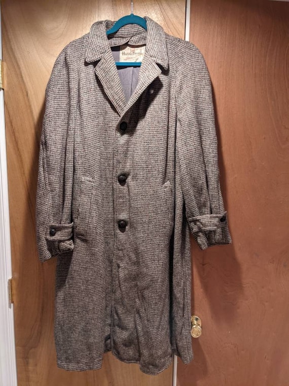 Vintage Harris Tweed Scottish Wool Coat - Gem