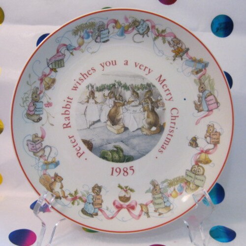 1982 Wedgwood Peter Rabbit Wishes You a Very Merry Christmas - Etsy