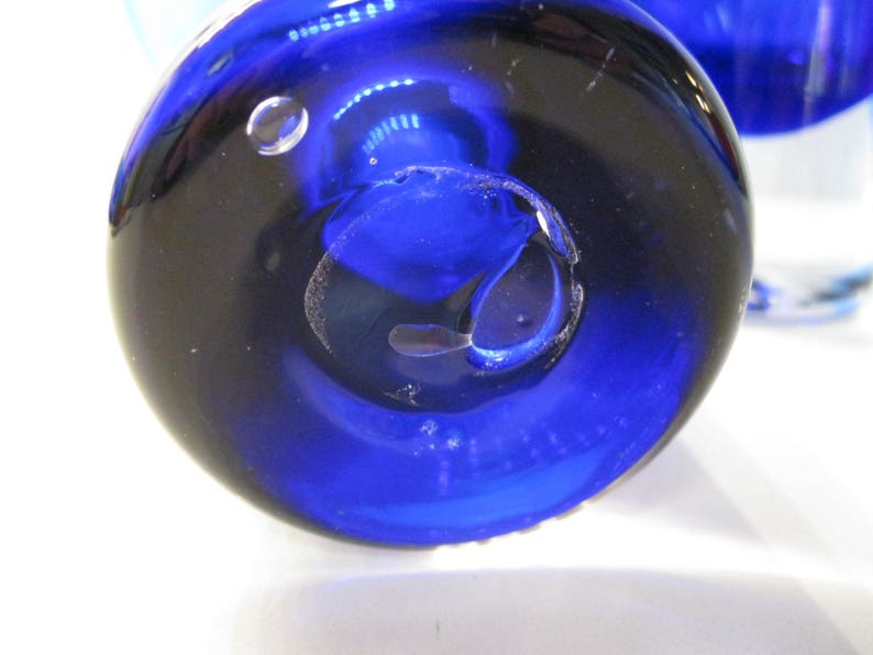 Blenko Glass, Don Shepherd, Two 826L Tall Flat Top Cylinder Vases ...