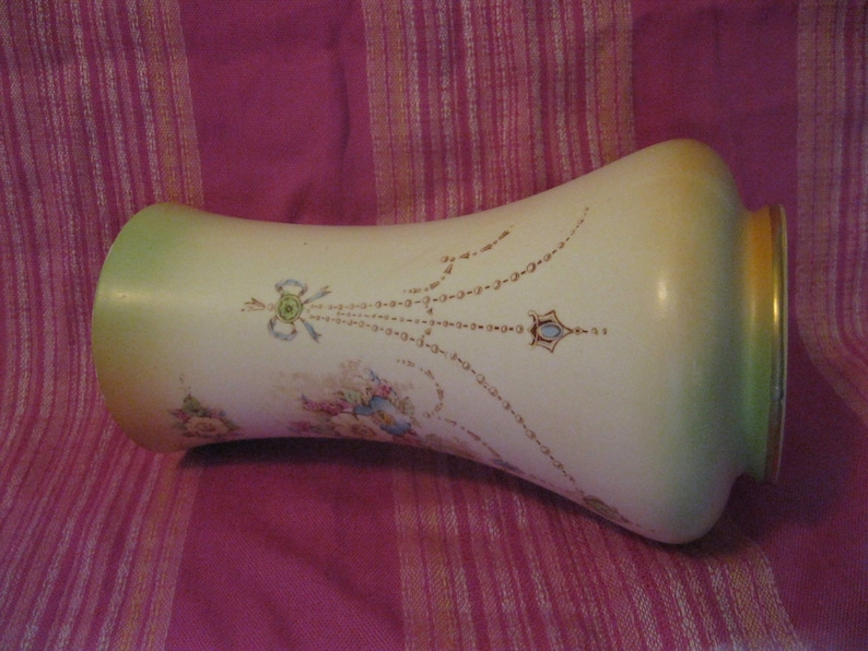 Antique Crown Devon "banff" Vase, Stoke-on-trent England, Ivory, Blush ...