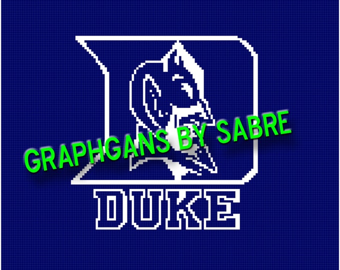 Duke Crochet Afghan Graph Pattern - Etsy