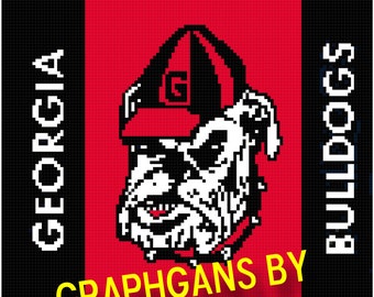 Georgia Bulldog Crochet - Etsy
