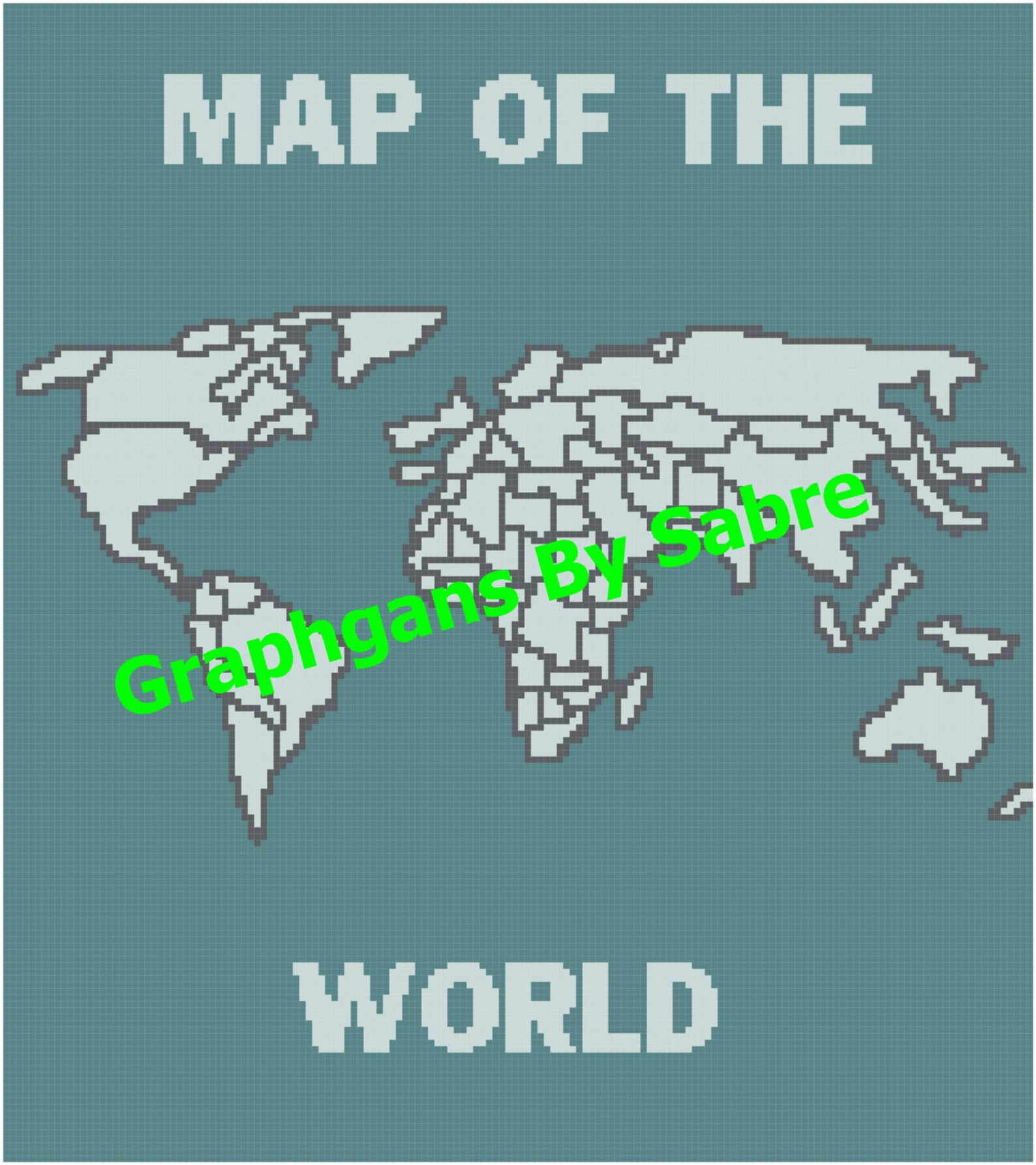 Map of the World Crochet Afghan Graph - Etsy