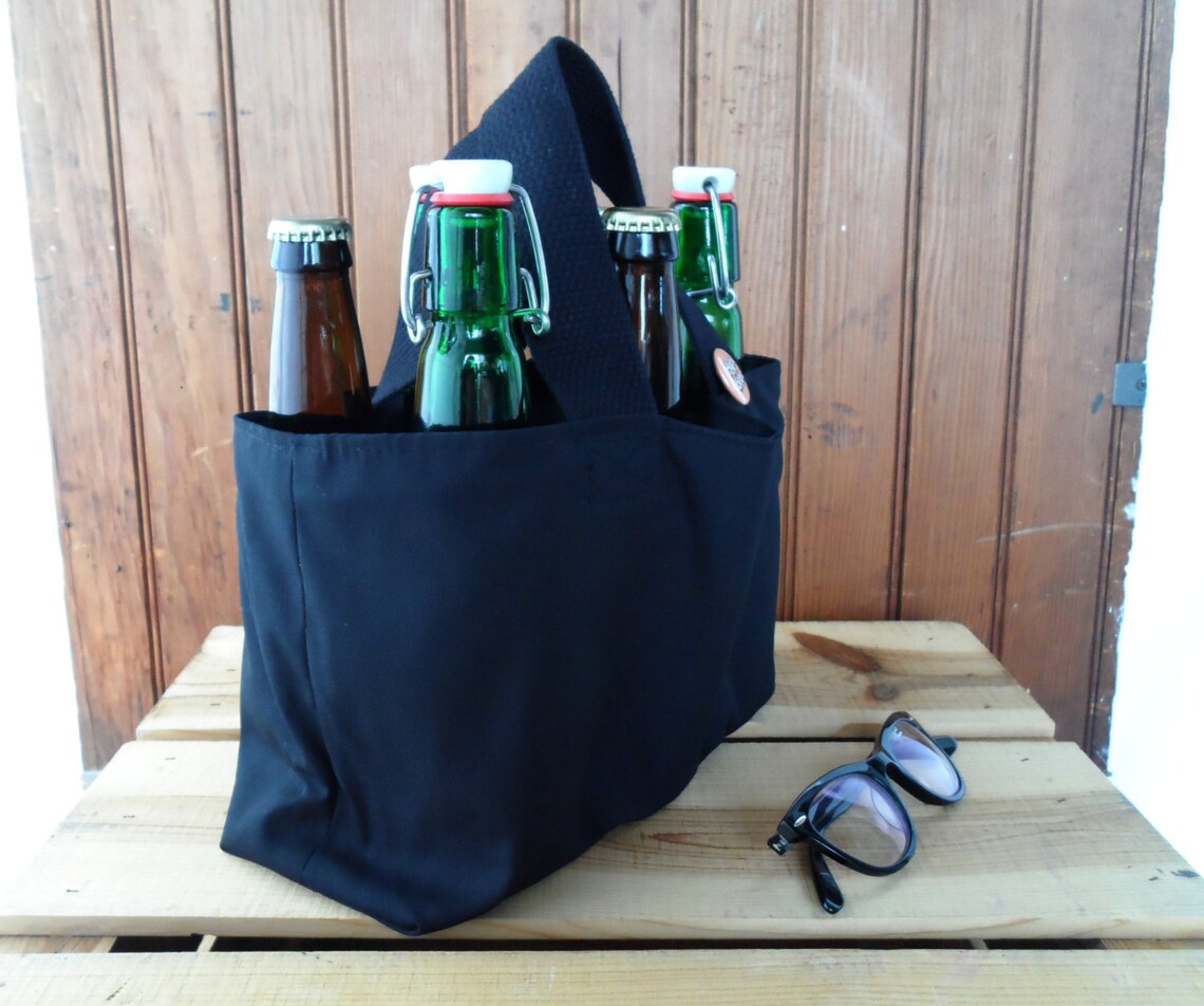 Beer Tote Wine Bag Homebrew Caddy Bottle Bag Canvas - Etsy