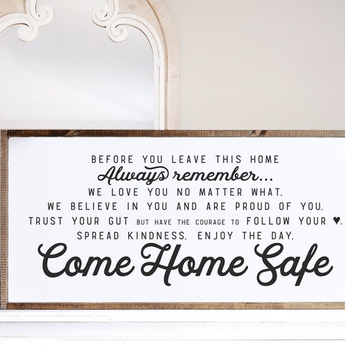 Before You Leave This Home Farmhouse Sign Living Room Decor - Etsy