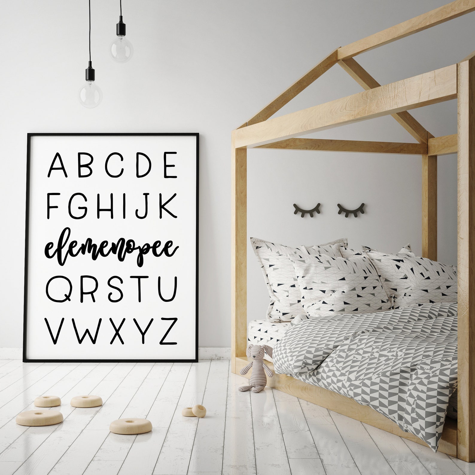 Elemeno Pee Sign Abc's Alphabet Art Print Elemenopee - Etsy