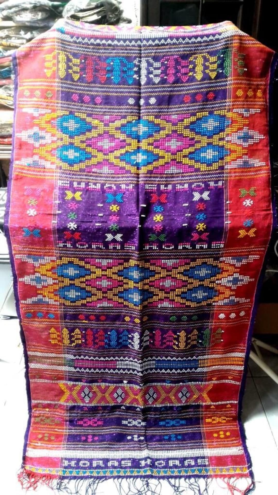 Ethnic Kain Tenun Ikat Ulos Batak Sumatera Utara Traditional Woven ...