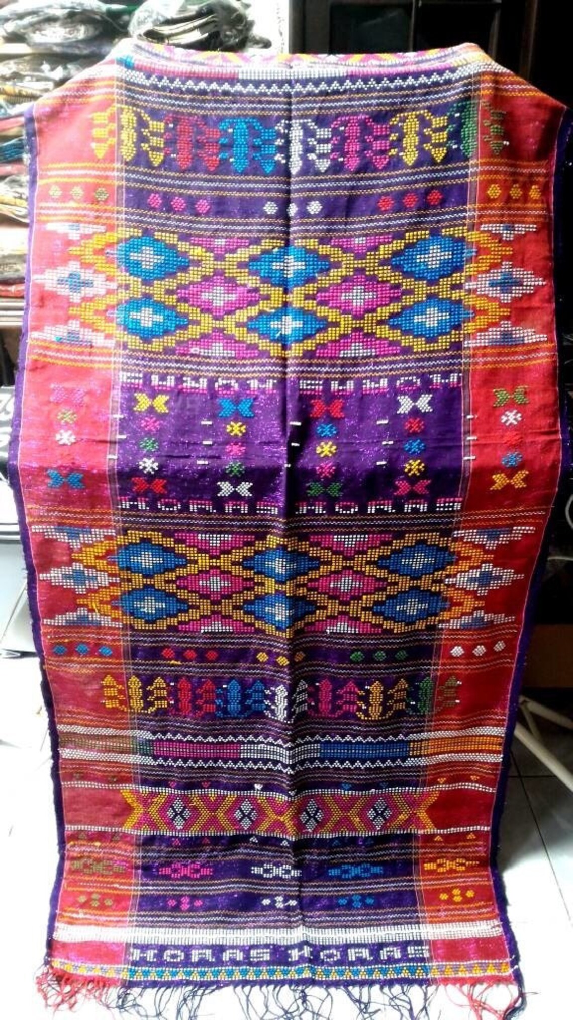 Ethnic Kain Tenun Ikat Ulos Batak Sumatera Utara Traditional Woven ...