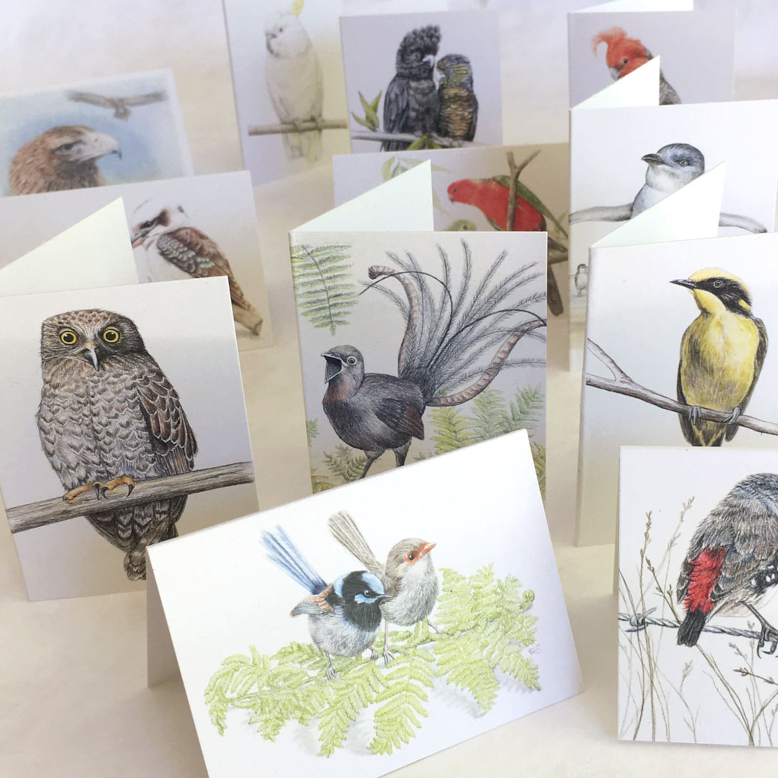 Mini Gift Cards Set of 12 Individual Cards Australian - Etsy