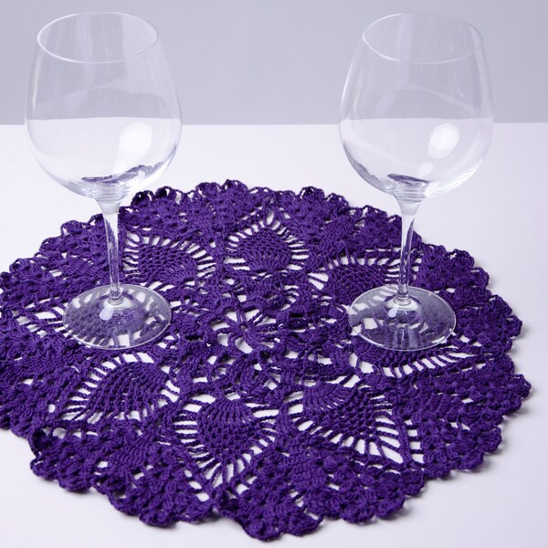 Purple Doily - Etsy