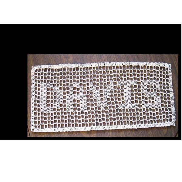 Crochet Name Doily - Etsy
