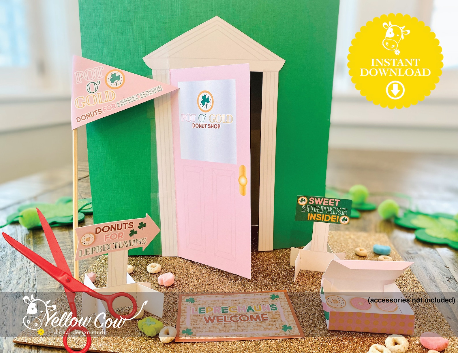 Printable Leprechaun Trap Kit,instant Download,diy Leprechaun Trap, St ...