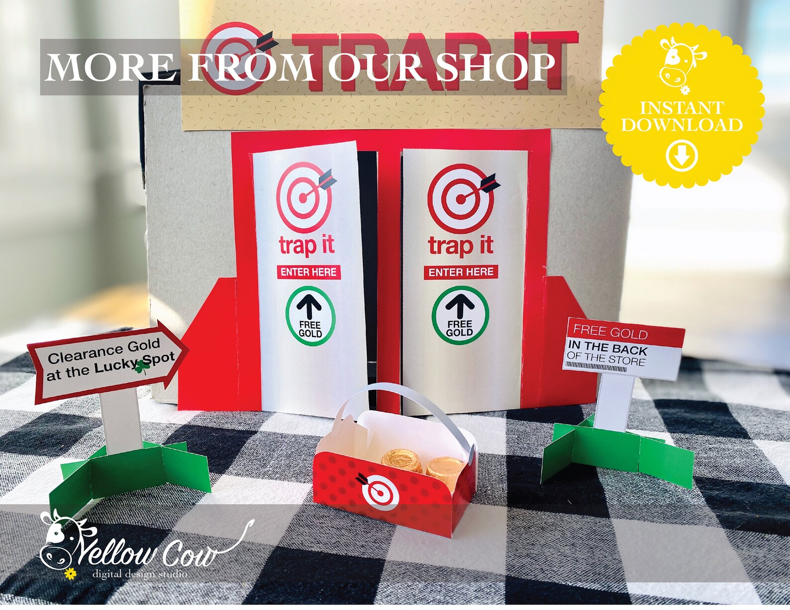 Printable Leprechaun Trap Kit,instant Download,diy Leprechaun Trap, St ...