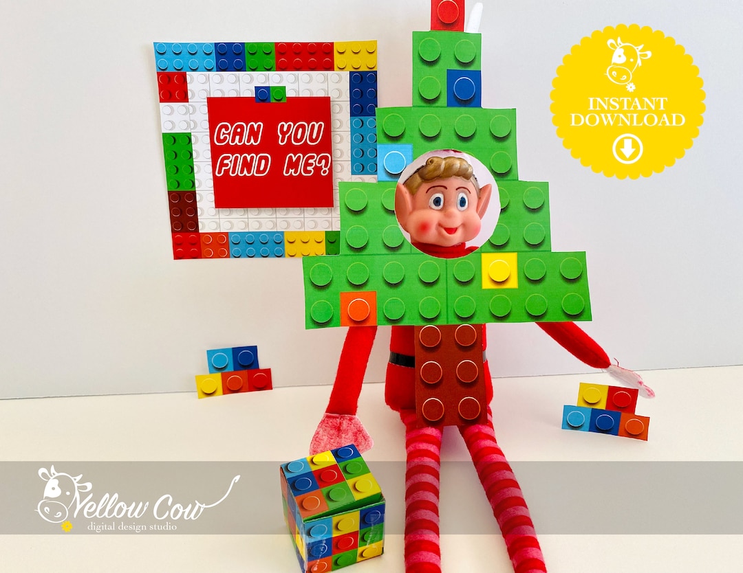 Printable Elf Building Blocks Kit,easy DIY Elf Magic,kids Elf ...