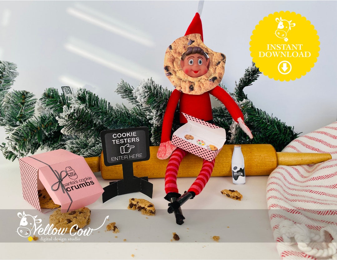 Printable Cookie Elf Props,easy DIY Elf Magic,cookie Crumbs Elf,kids ...