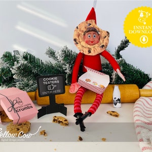Printable Cookie Elf Props,easy DIY Elf Magic,cookie Crumbs Elf,kids ...