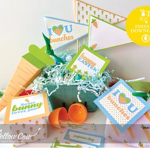 Printable Easter Basket Kit,diy Easter Basket Stuffers,easter Basket ...