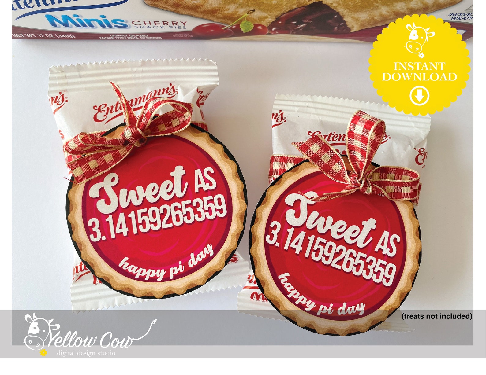 Printable Pi Day Snack Tags,sweet as Pi Day Treat Tags,pi Day Party ...